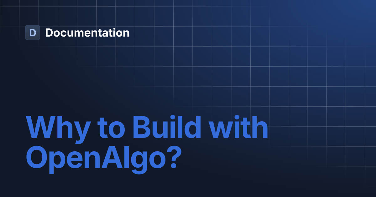 Why to Build with OpenAlgo? | Documentation
