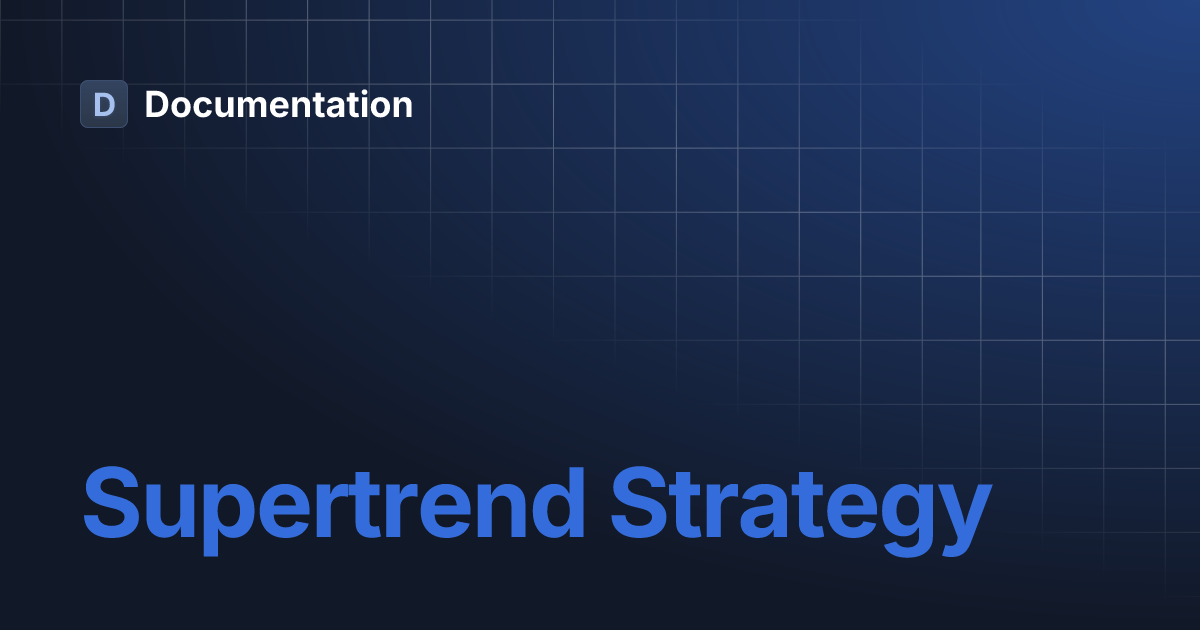 Supertrend Strategy | Documentation