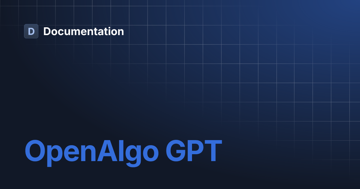 OpenAlgo GPT | Documentation