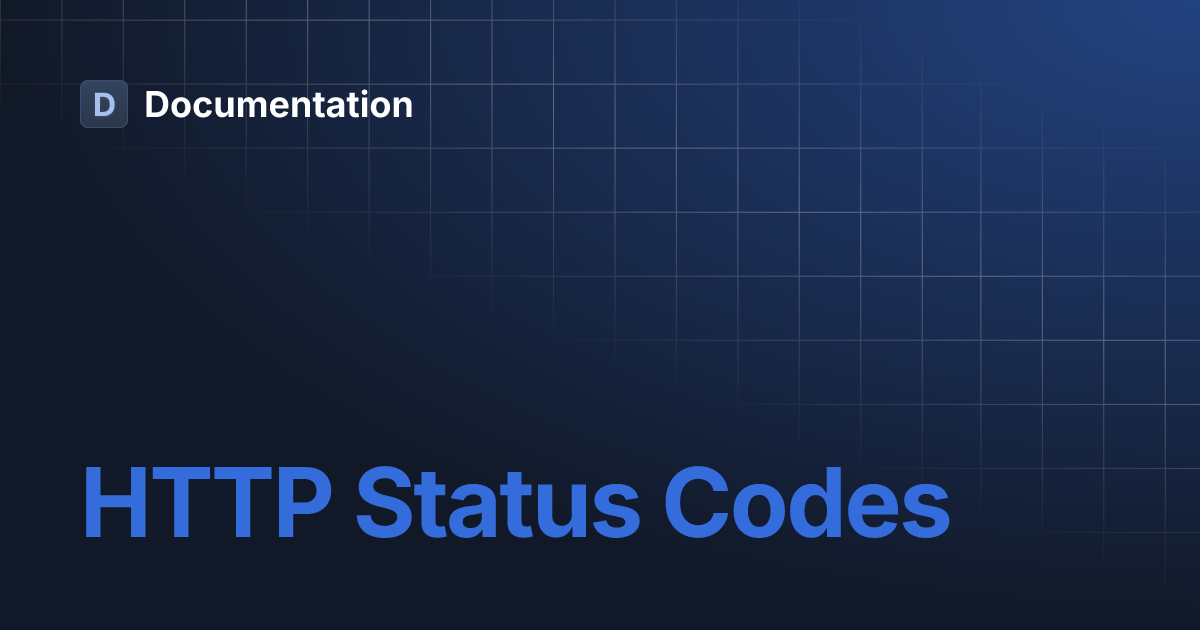 HTTP Status Codes | Documentation